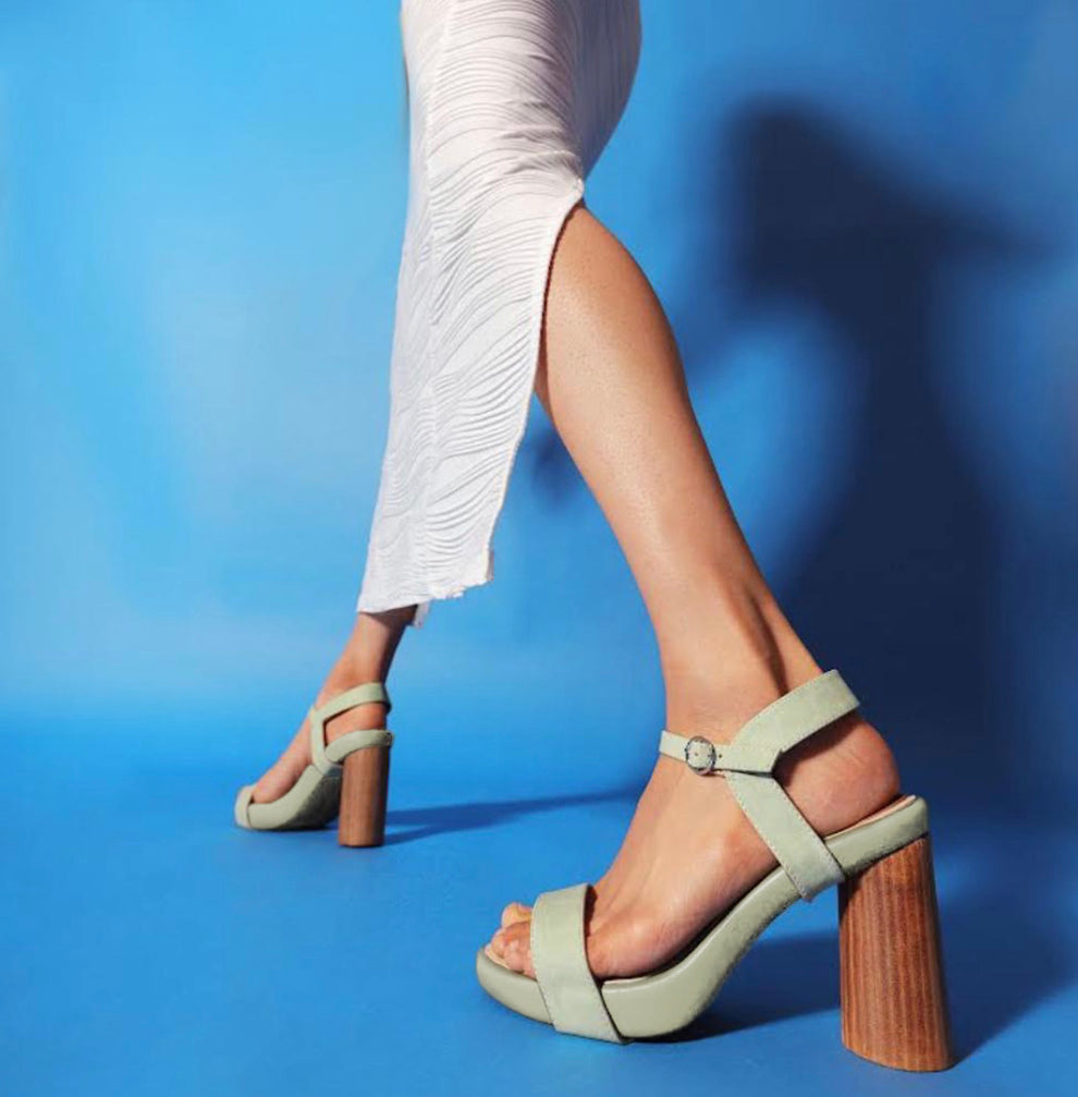 Anagram Shoes - Statement Heels| Sage Green/Matcha | FEELS LIKE SUMMER ...